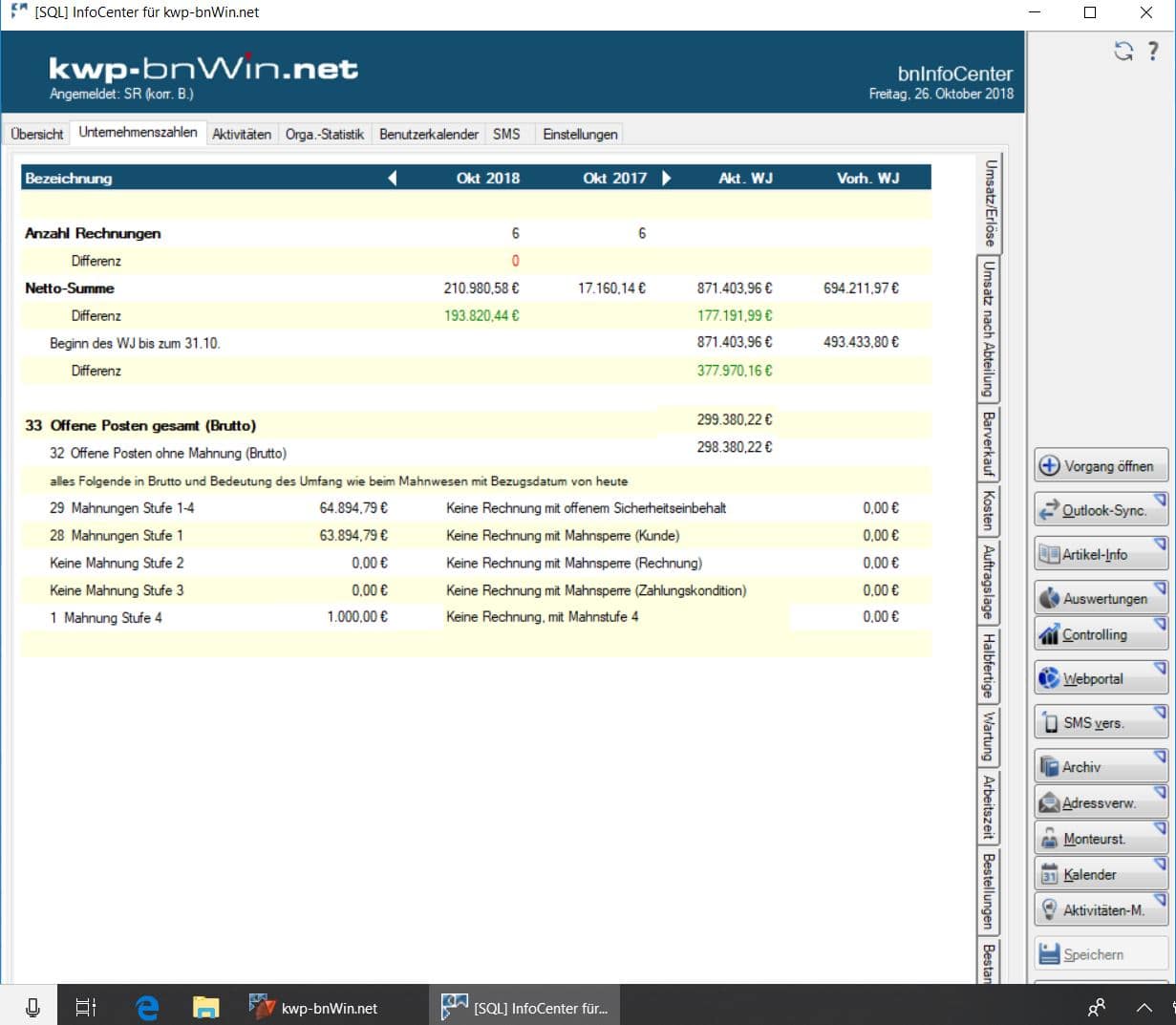 Softwareergänzung bnInfoCenter | KWP