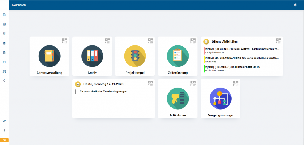 KWP bnApp - KWP - kaufmännische Software für Ihren Handwerksbetrieb