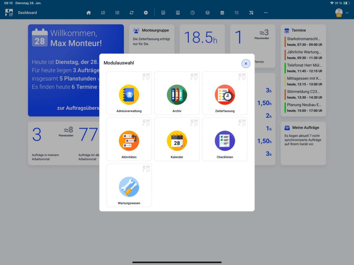 KWP Mobiler Monteur | KWP